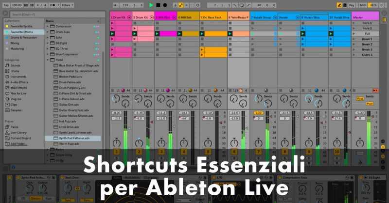Shortcuts Essenziali per Ableton Live