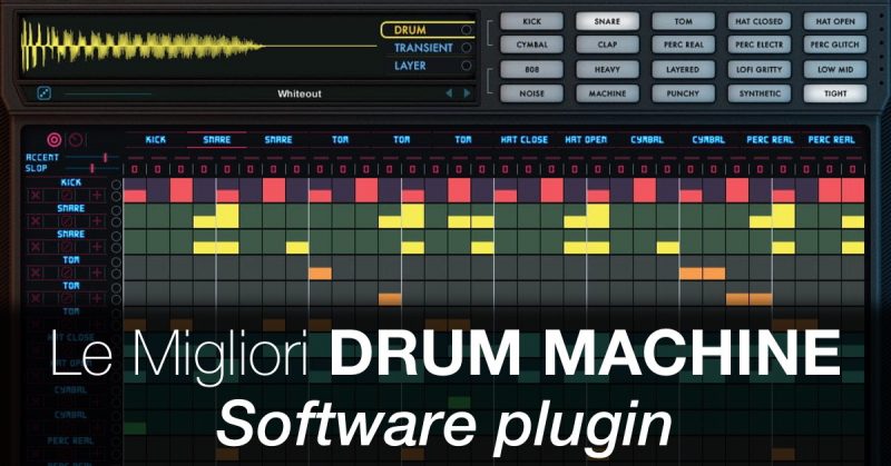 Drum Machine Software: quali sono i migliori plugin?